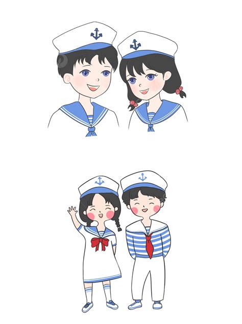 만화 해군 Png 일러스트 Psd 및 클립 아트에 대한 무료 다운로드 Pngtree