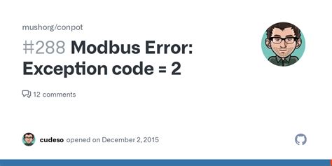 modbus error exception code 2 · issue 288 · mushorg conpot · github