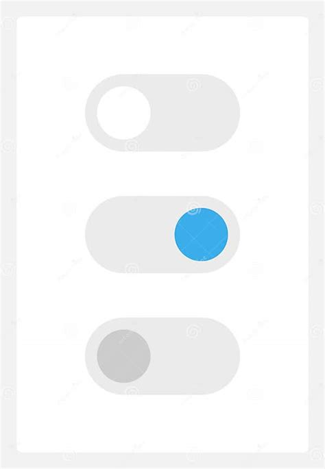 Toggle Switch Ui Elements Kit Stock Vector Illustration Of Page Website 264478849