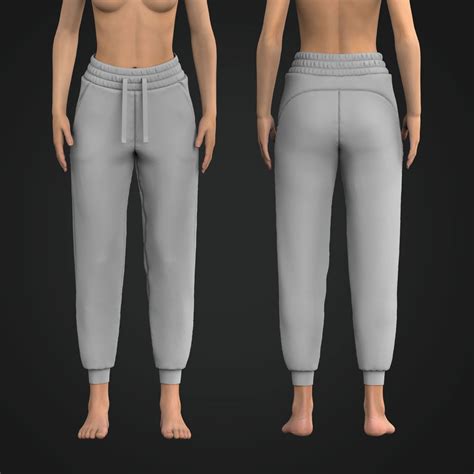 Ladies 78 Length Joggers Template Tech Pack By Fittdesign Fashion
