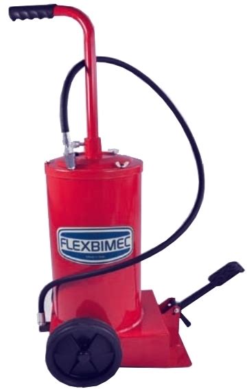 Передвижной нагнетатель смазки с ножным приводом и емкостью 16 л