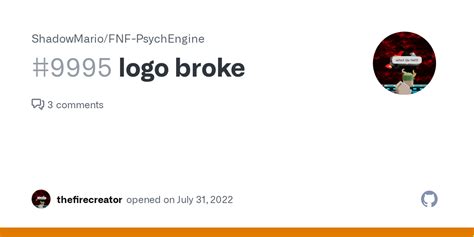 Logo Broke · Issue 9995 · Shadowmariofnf Psychengine · Github