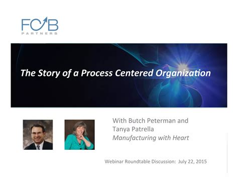 Fcb Partners Webinar The Story Of A Process Centered Organization Pdf Business