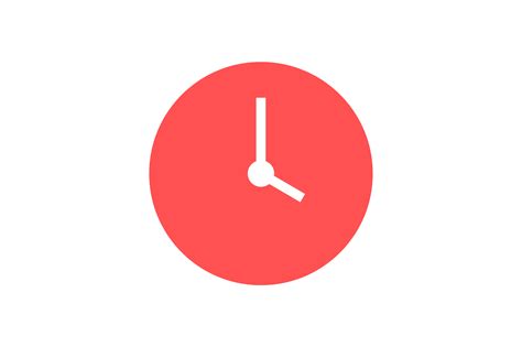 Clock Flat Icon Vector Graphic By Riduwanmolla Creative Fabrica