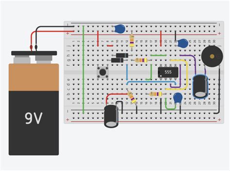 Circuit Diagram Of Doorbell Using 555 Timer