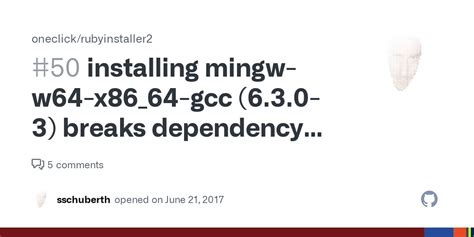 installing mingw w64 x86 64 gcc 6 3 0 3 breaks dependency mingw w64 x86 64 gcc 6 2 0 2
