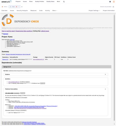 Dependency Check Hy Devops Guides