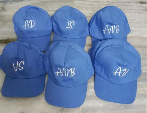 Personalized Embroidered Caps Pebel