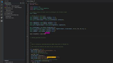 VS Code VEX 机器人