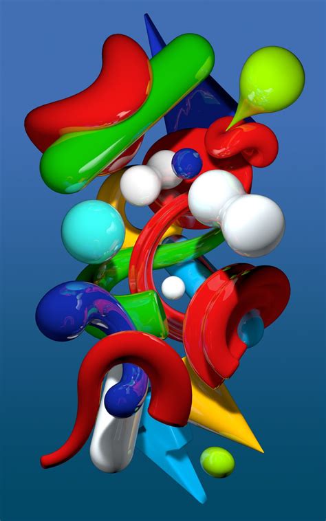 Floating Elements Digital Art Illustration Illustration Art Concept Design