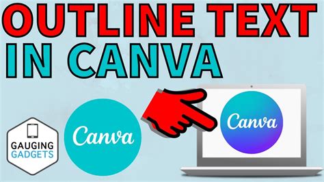 How To Outline Text In Canva Easy Youtube