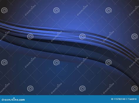 Blue Gradient Geometric Background Material Design Overlap Layer Stock Vector Illustration Of