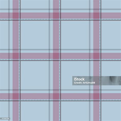 벡터 체크 무늬 패브릭 패턴 70 년대 스타일의 배경 격자 무늬 트위드 장식 원활한 타탄 0명에 대한 스톡 벡터 아트 및 기타 이미지 Istock