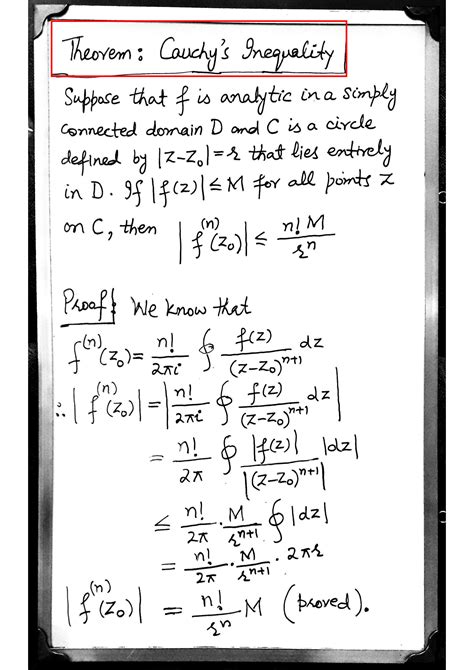 SOLUTION Complex Analysis Some Consequences Of The Cauchy S Integral