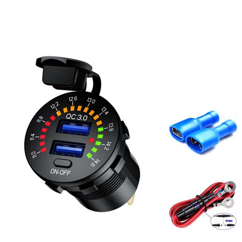 Qc Dobbel Usb Billader V V Vanntett W Us Grandado