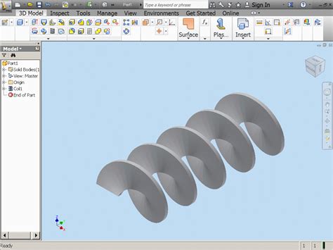 How To Model Screw Conveyor In Inventor Grabcad Questions