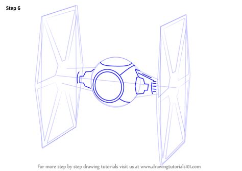 How To Draw Tie Fighter From Star Wars The Force Awakens Star Wars