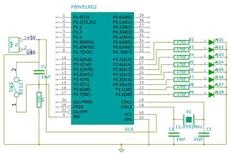 7 8051 Interfacing Leds Tutorials