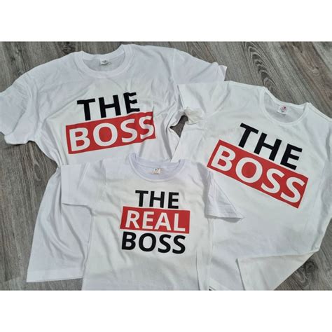 Комплект 3 части тениски The Boss и The real boss