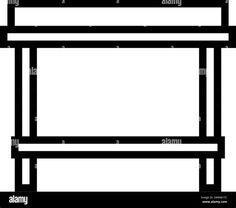 Prep Table Restaurant Equipment Line Icon Vector Illustration Stock Vector Image And Art Alamy