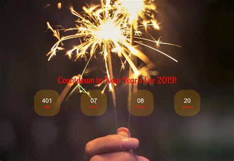 Countdown Timer Web Builder Templates