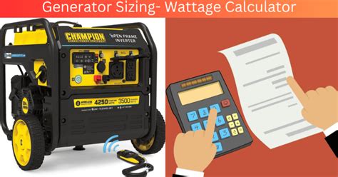 Understand Your Portable Generator Wattage Needs A Comprehensive How To