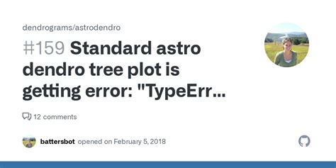 Standard Astro Dendro Tree Plot Is Getting Error Typeerror Int