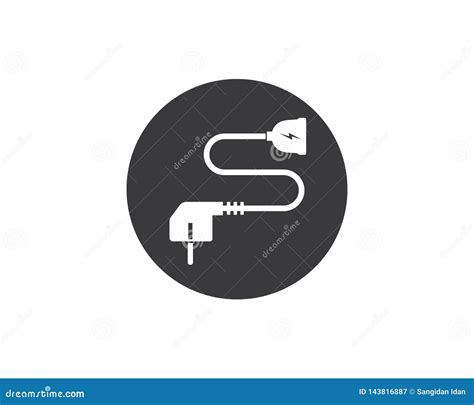 Electric Socket Plug Vectorillustration Stock Vector Illustration Of
