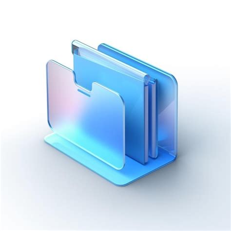 Premium Photo Folder Icon 3d