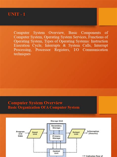 unit 1 os pdf operating system input output