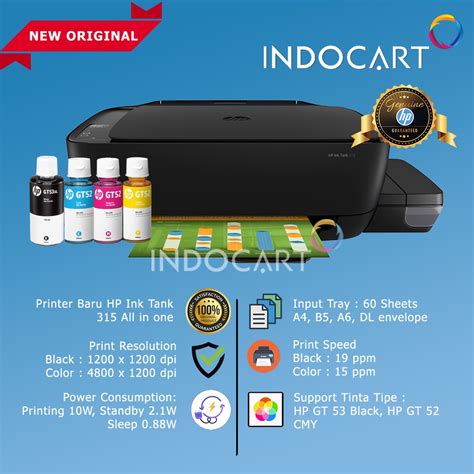 Jual Printer HP Ink Tank 315 All In One Print Scan Copy Shopee Indonesia