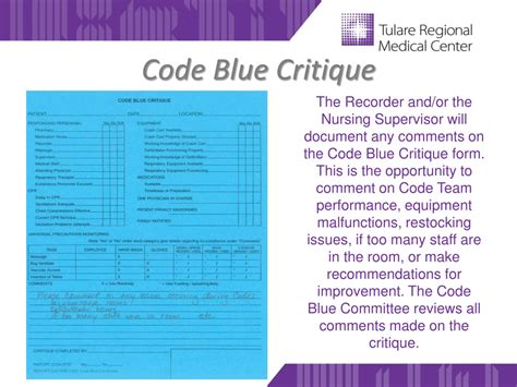 Ppt Code Blue Rapid Response Documentation Module Powerpoint