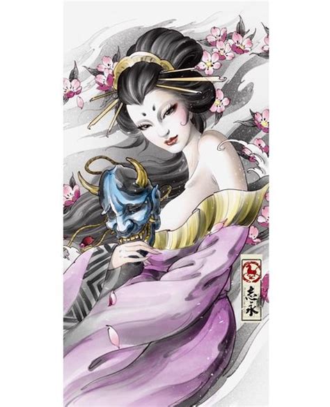 Ma Zhiyong Zhiyong Tattoo • Фото и видео в Instagram Geisha Illustration Japanese