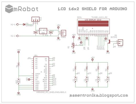 Mamentronika LCD 16x2 SHIELD FOR ARDUINO