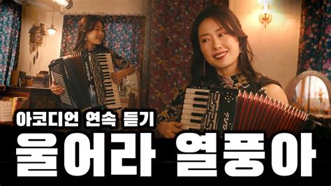 울어라 열풍아 10시간 연속듣기 아코디언 주연 Youtube