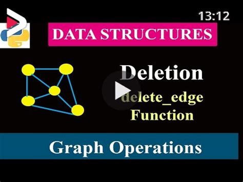 Python Program For Graph Deletion Operation Delete Edge Adjacency