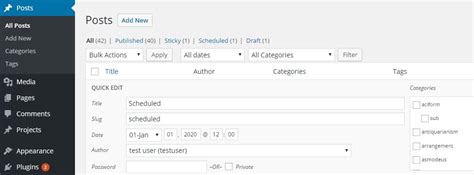 Extend The Quick Edit Actions In The Wordpress Dashboard — Sitepoint