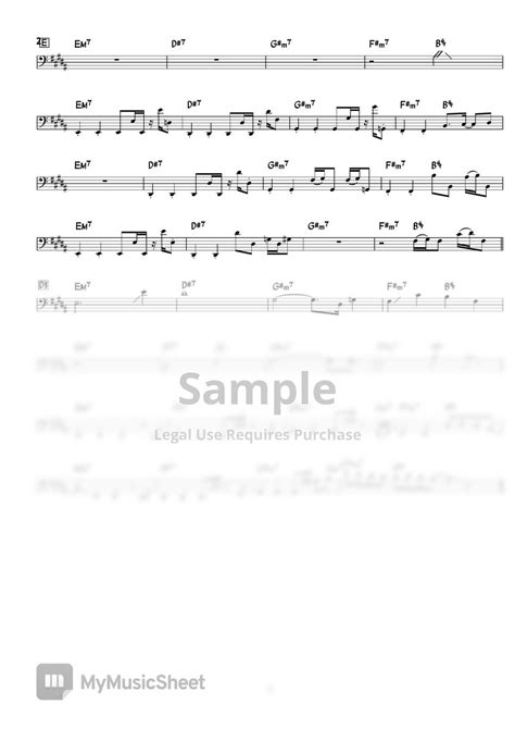 정국 Seven Bandver 베이스 악보입니다 Tab 1staff By 이원재