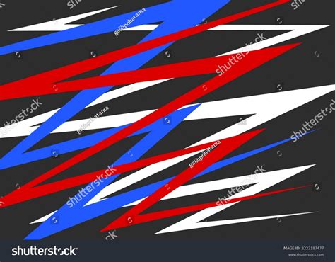 Minimalist Background Colorful Overlapping Sharp Zigzag Stock Vector Royalty Free 2222187477