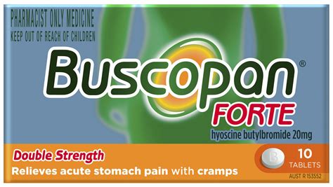 Buscopan Forte Tablets 20mg Batch Tested