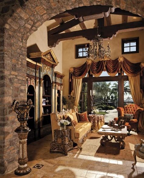 At Home With David And Rebecca Justice Tuscan Living Rooms Tuscan