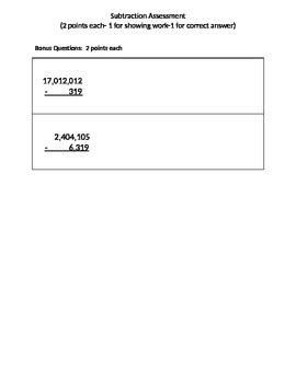 Subtraction With Regrouping By 4 The Love Of 5th TPT