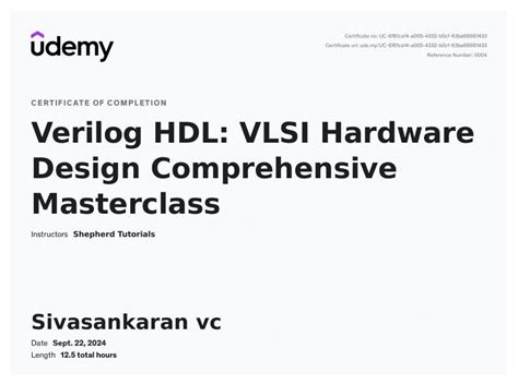 Sivasankaran V C On Linkedin Vlsi Veriloghdl Hardwaredesign Learning Continuousimprovement