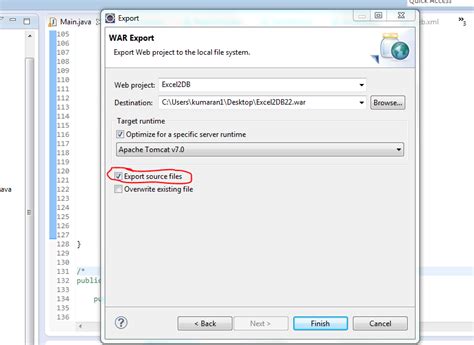 Java How To Create War File In Eclipse With All The Necessary