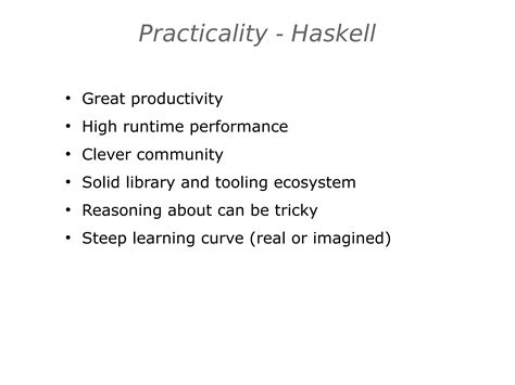 Comparing Haskell And Scala Ppt