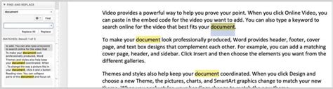 How To Find And Replace Text In Word For Mac