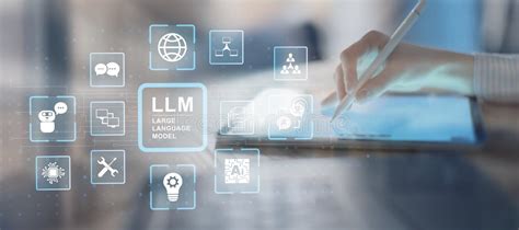 Large Language Model Llm Technology Artificial Intelligence Applications Digital Interface Stock