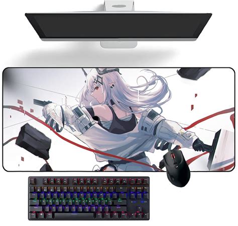 Anime Mouse Pad Arknights Mudrock Anime Desk Mat Keyboard