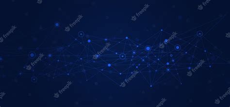 Premium Vector Network Background Connections With Points Lines And People Icons Vector
