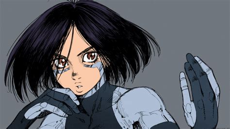 Short Hair Yukito Kishiro Black Hair Gally Battle Angel Alita Alita Battle Angel Anime